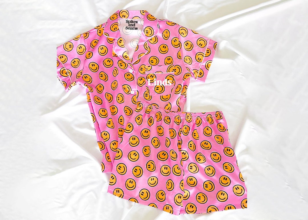 Pink Pattern Pajamas, Smiley Face Pajamas, Pattern Pajamas, Pink ... Pink Pattern Pajamas, Smiley Face Pajamas, Pattern Pajamas, Pink ...
