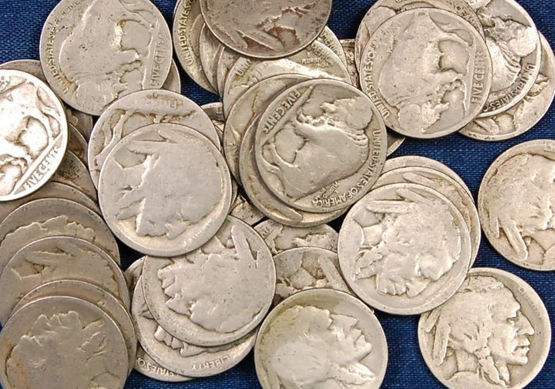 40 Dateless Buffalo Nickels - 1 Roll - for Making Jewelry - Etsy