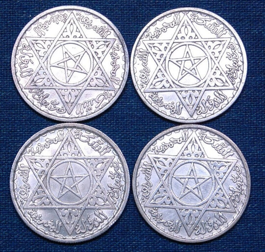 One Moroccan Silver Star, 100 Francs, 21 Mm and High Grade, About the ...