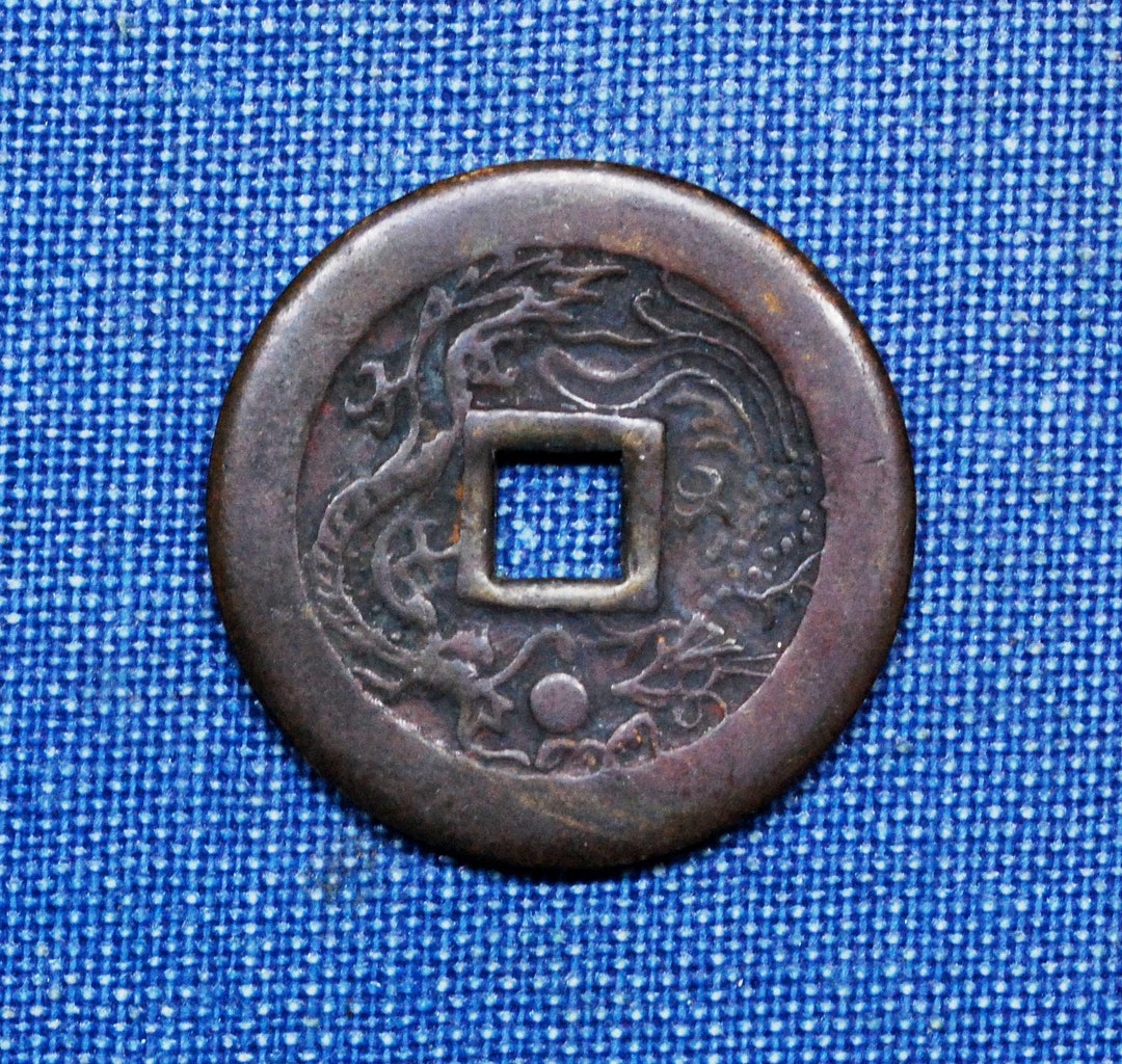Oriental Coin With Dragon, Sized Like a Nickel - Etsy