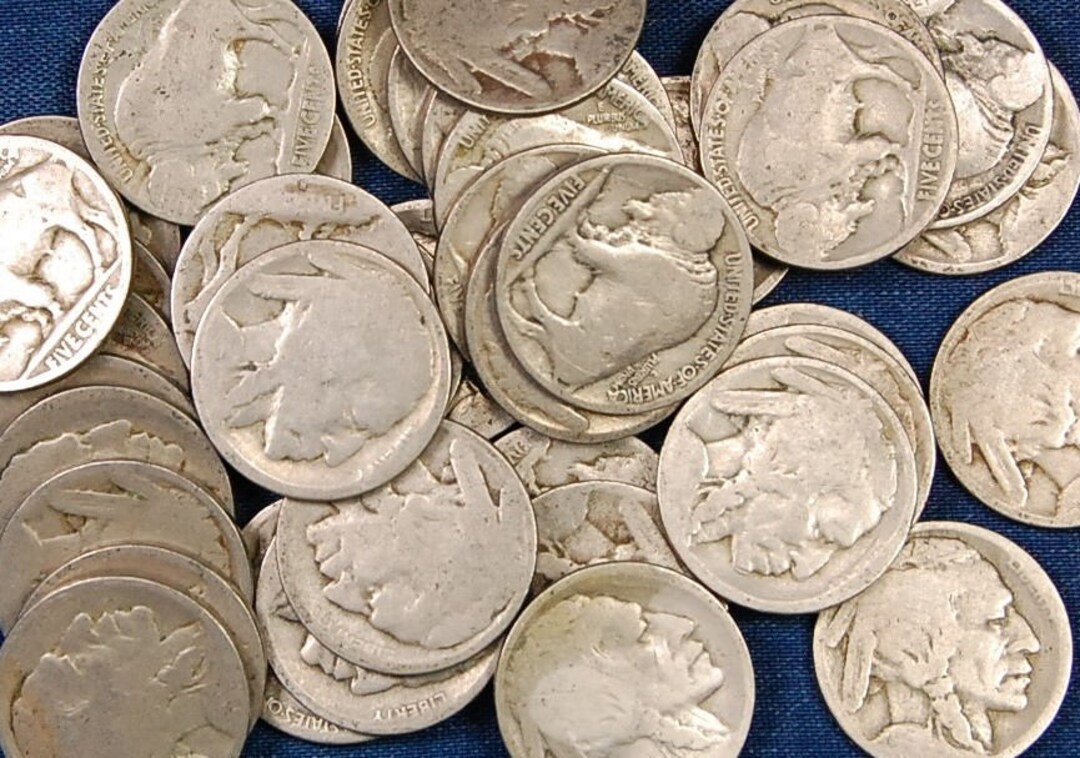 80 Dateless Buffalo Nickels (2 Rolls) - for Making Jewelry - Etsy