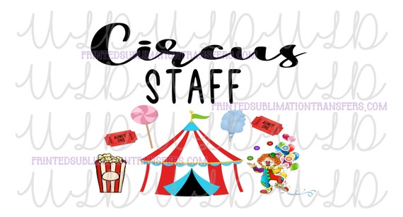Circus Staff PNG Digital Design for Sublimation Water Slide | Etsy