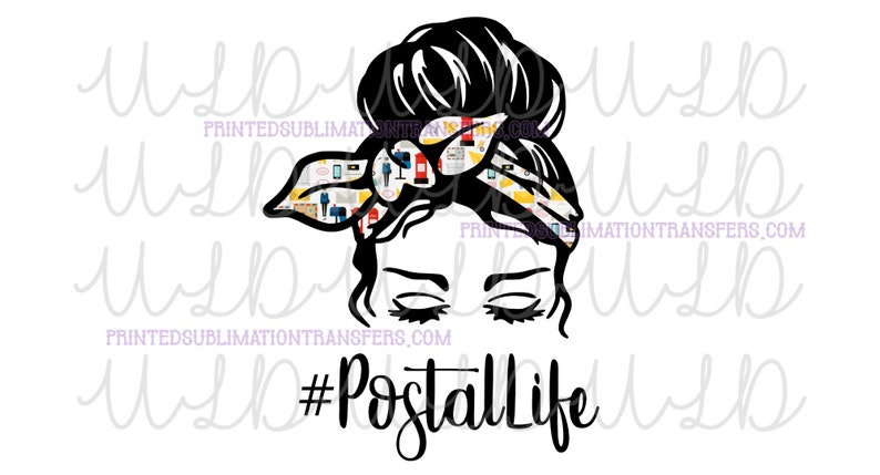 Postal Life PNG Digital Design for Screens or Sublimation *instant ...