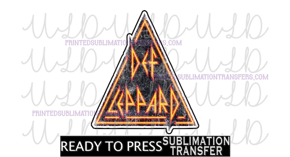 Def Leppard Sublimation Design READY to PRESS Print | Etsy
