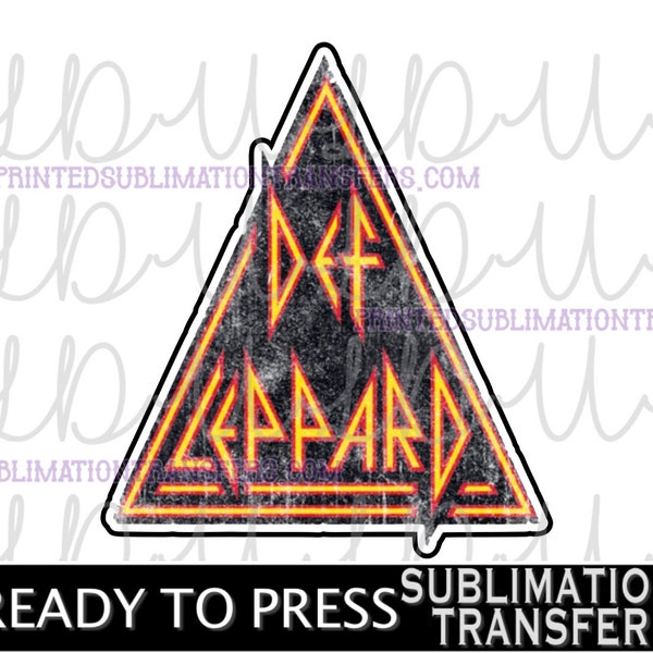 Def Leppard Sublimation Design - Etsy