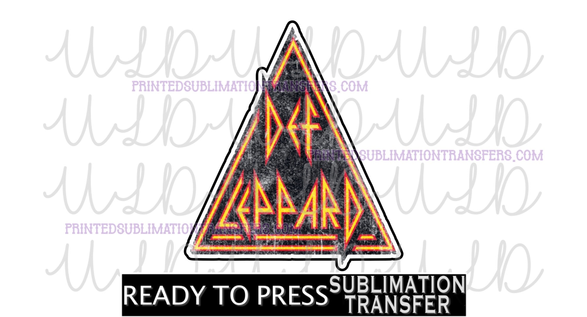 Def Leppard Sublimation Design *READY to PRESS* Print Transfer, Classic ...