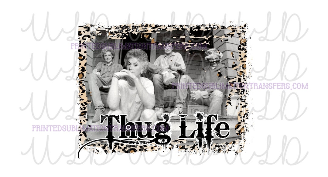 Thug Life Girls PNG Digital Design for Screens or Sublimation *instant ...