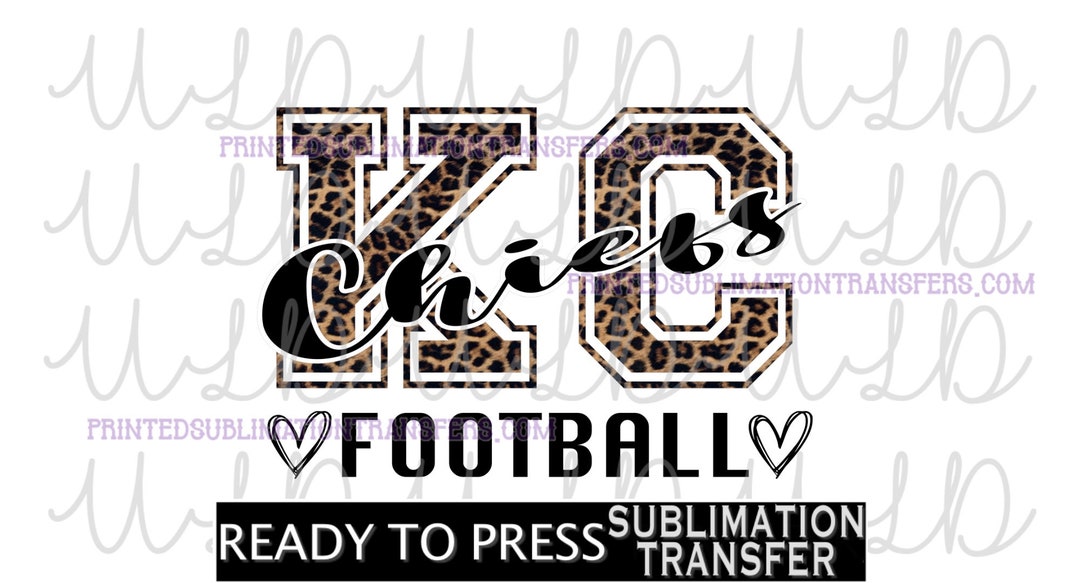 Chiefs Sublimation Design *READY to PRESS* Print Transfer, KC Leopard ...