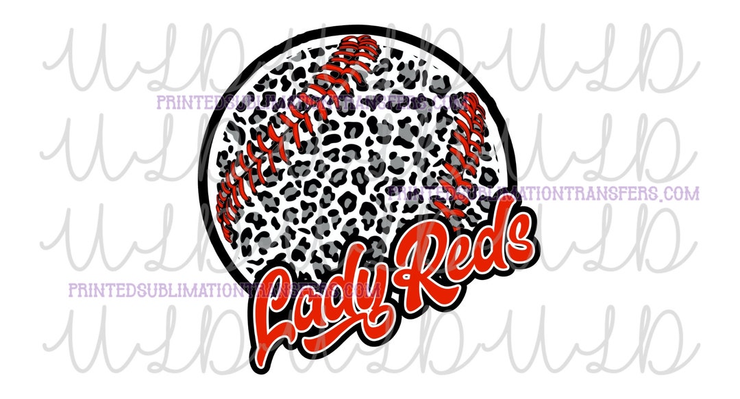 Lady Reds Softball PNG Digital Design for Screens or Sublimation ...