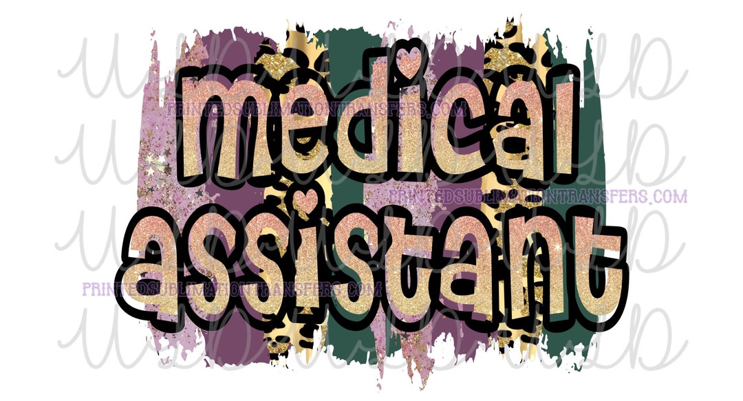 Medical Assistant PNG Digital Design for Screens or Sublimation ...