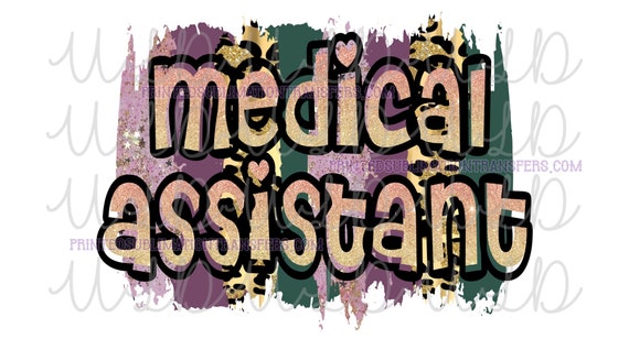 Medical Assistant PNG Digital Design for Screens or - Etsy