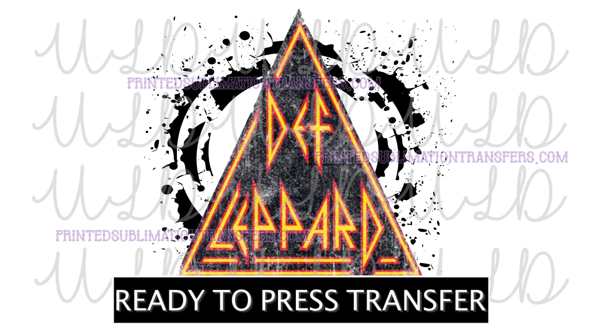 Def Leppard Sublimation Design *READY to PRESS* Print Transfer, Classic ...