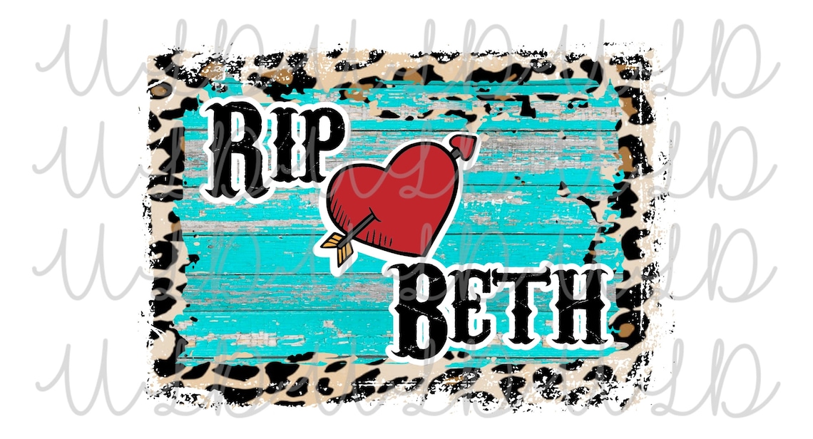 Rip & Beth PNG Digital Design instant Download Transfer - Etsy India