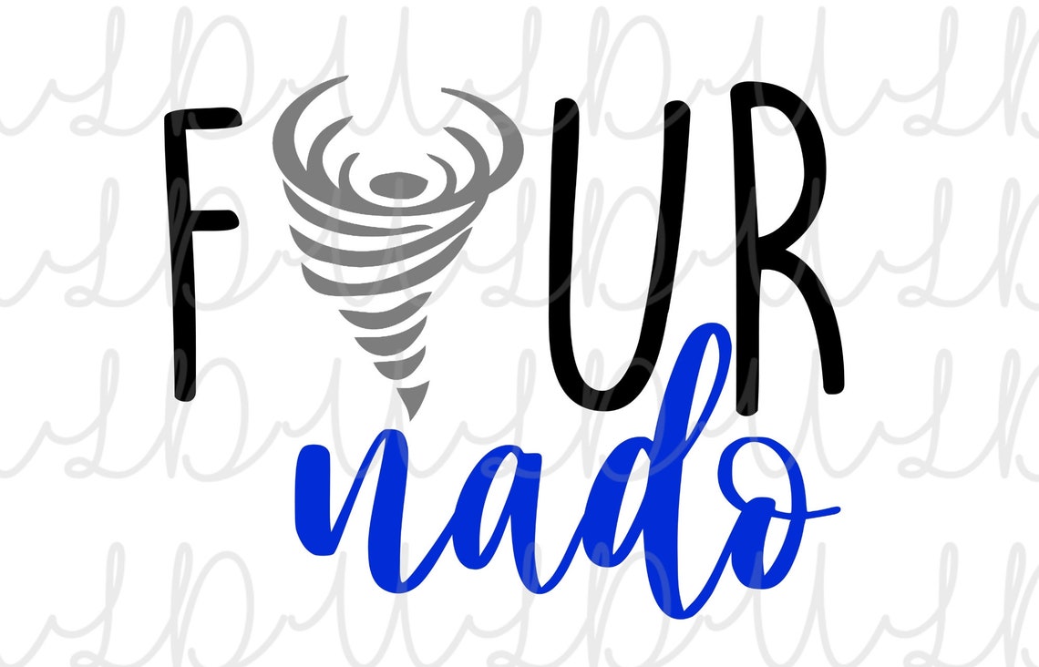 Fournado PNG Sublimation Design *instant Download* Transfer, Age Four ...