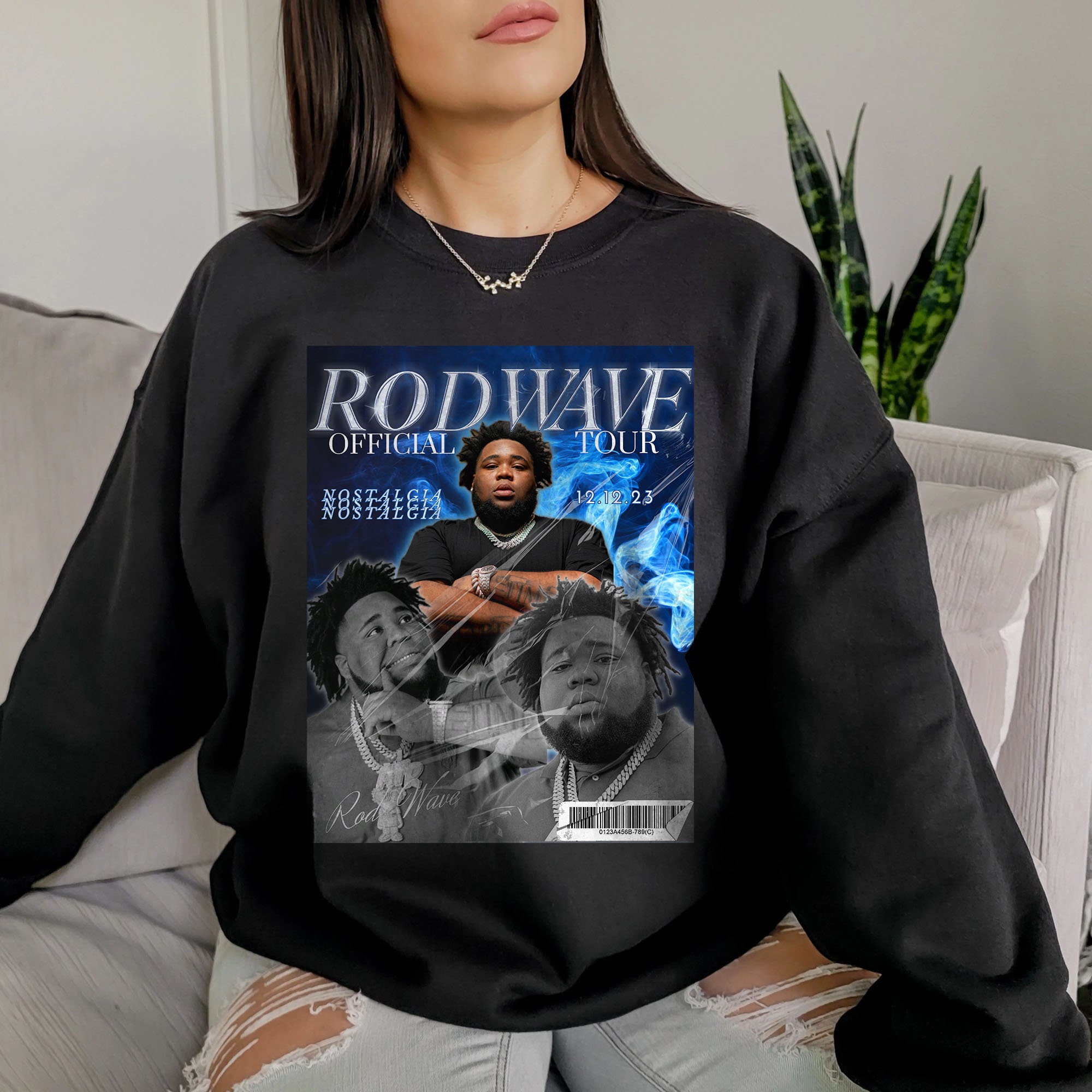 Rod Wave Hoodie Rapper Sweatshirt Trending Tee Rod Wave Vintage 90S Rap ...