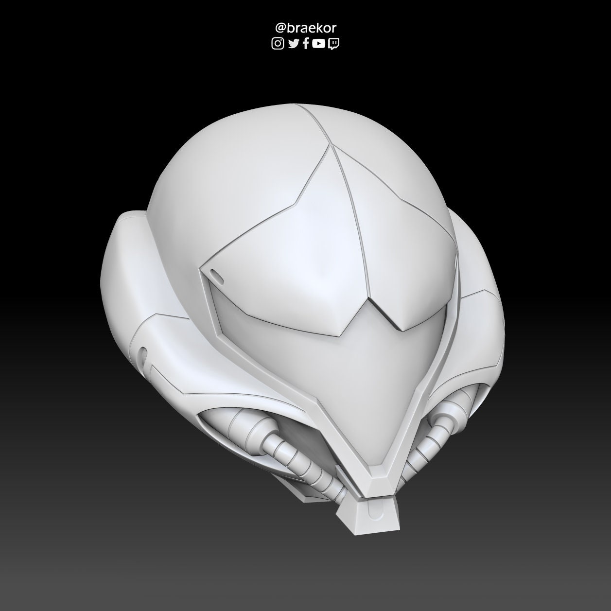 Metroid Dread - Samus Helmet 3D Model - STL Files - Etsy