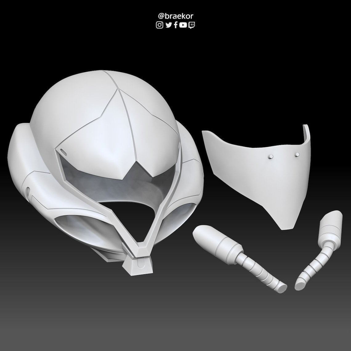 Metroid Dread - Samus Helmet 3D Model - STL Files - Etsy