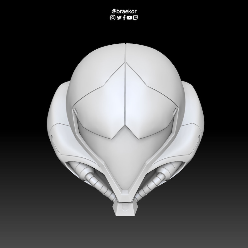 Metroid Dread - Samus Helmet 3D Model - STL Files - Etsy