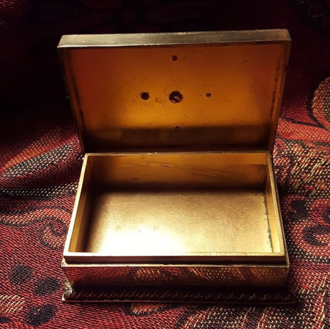 Pre- Civil War Heavy Solid Brass Match Box - Etsy