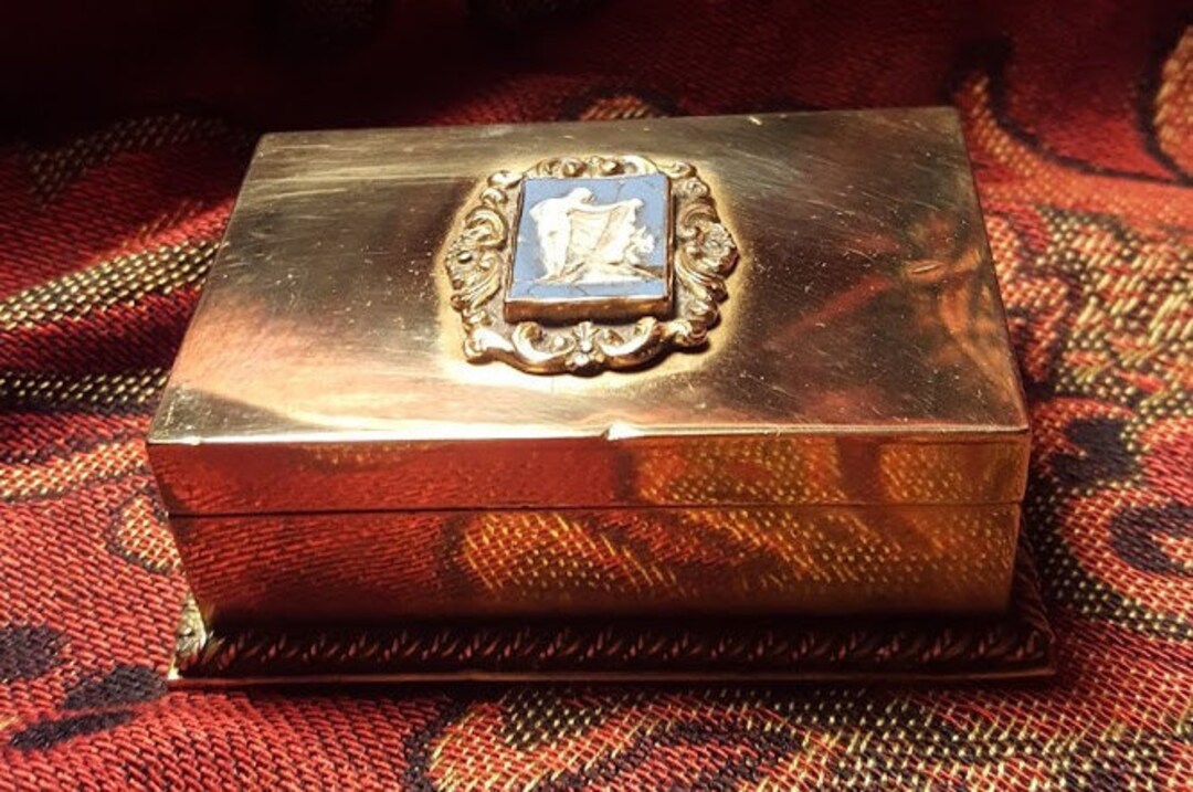 Pre- Civil War Heavy Solid Brass Match Box - Etsy