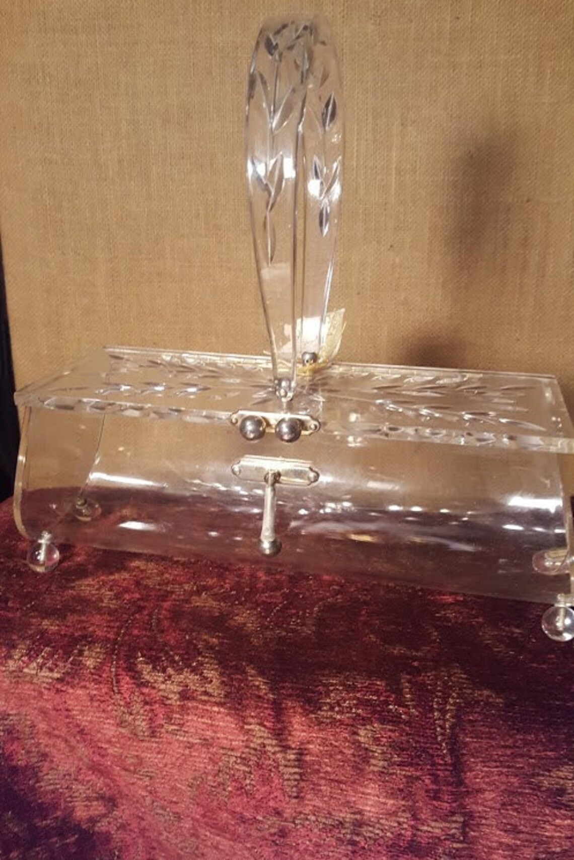 Lucite Bag 1950's Signed Florida Handbags Made in Miami - Etsy