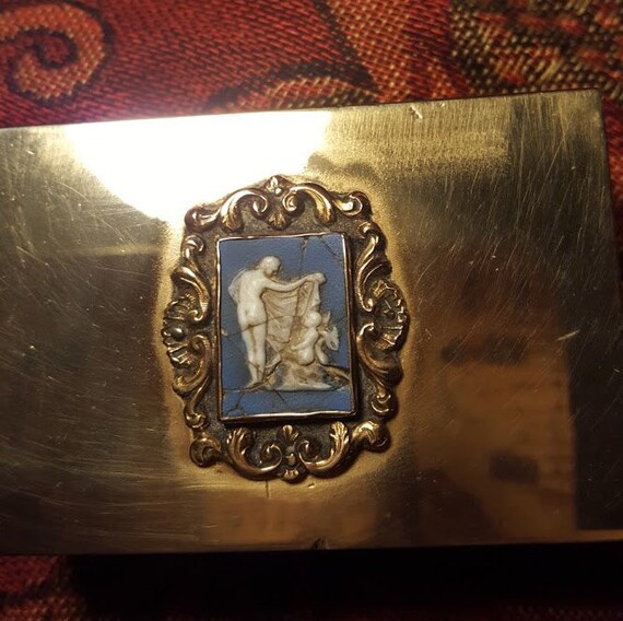 Pre- Civil war heavy solid brass Match Box - Gem