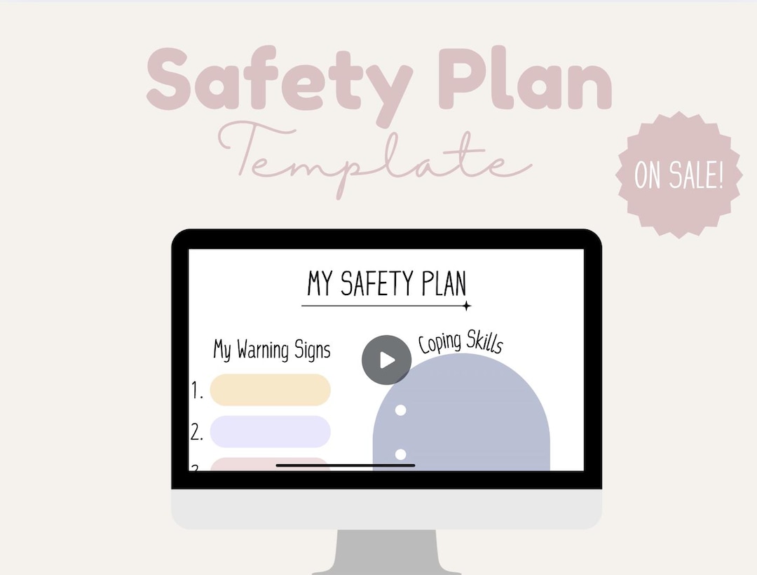 Safety Plan Template - Etsy