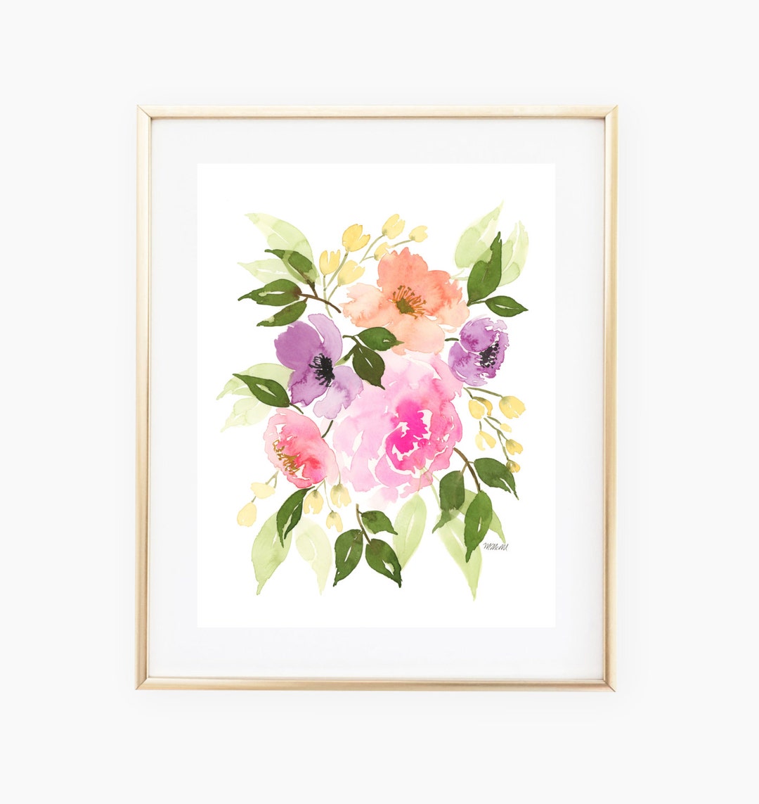 Soft Floral Bouquet INSTANT DOWNLOAD - Etsy