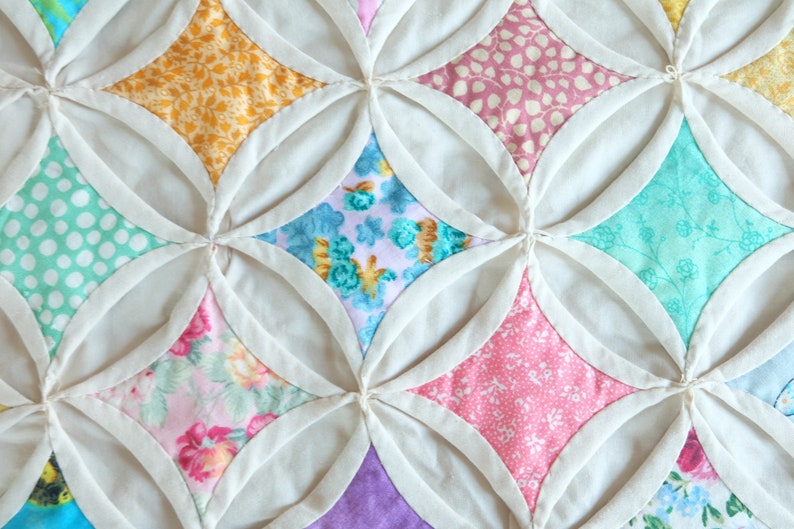 Cathedral Window Quilt Colorful Quilt Cathedral Window - Etsy