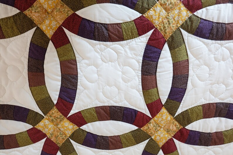 CUSTOM Double Wedding Ring QUILTS Traditional Double Wedding - Etsy