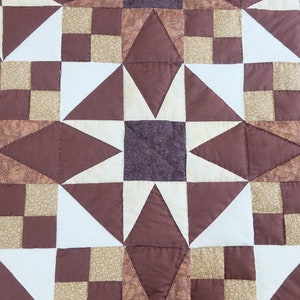 CUSTOM Country Rangeley Maine Star Quilt Block, Hand Made Quilt Gift ...