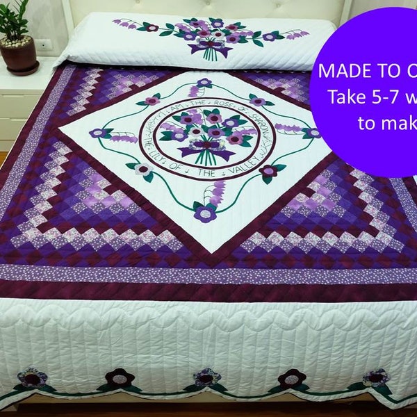 Rose of Sharon Quilt - Etsy