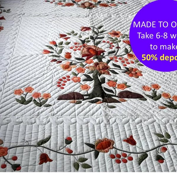 Tree of Life Quilt - Etsy