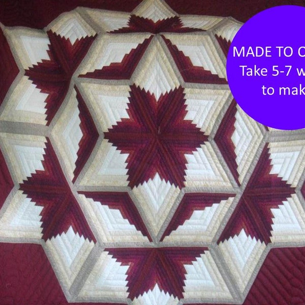 Broken Star Log Cabin Pattern - Etsy