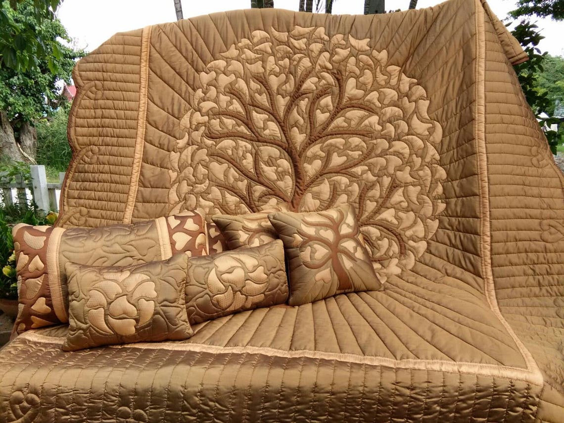 Tree of Life Quilt Tree of Life Bedding Cotton Quilt Quilt - Etsy