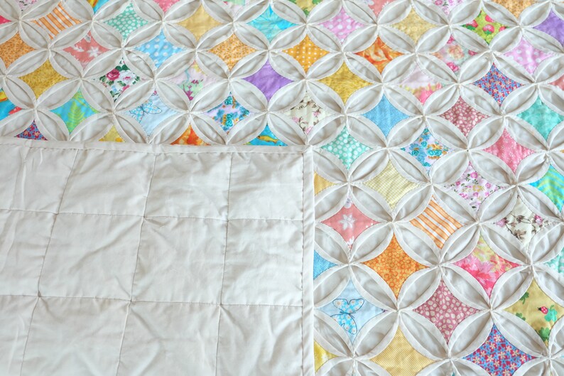 Cathedral Window Quilt Colorful Quilt Cathedral Window - Etsy