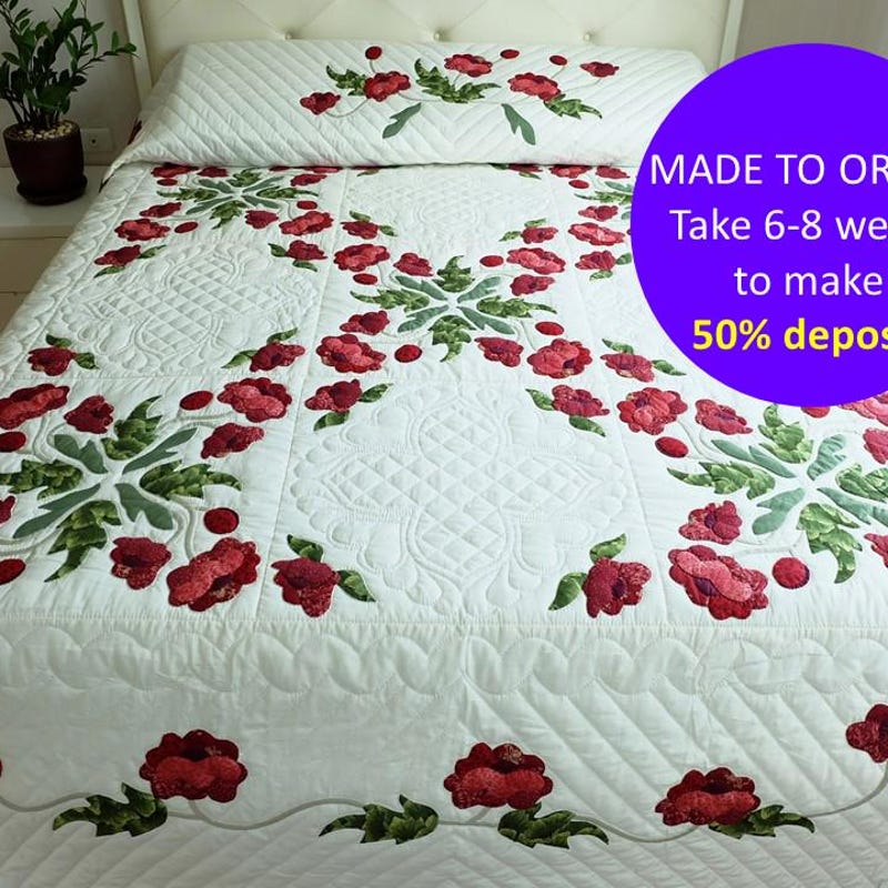 Poppy Quilt Pattern - Etsy