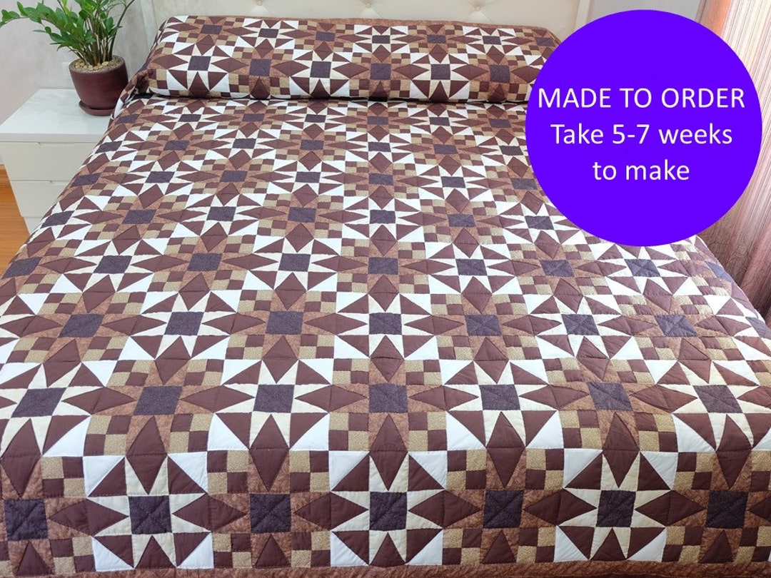 CUSTOM Country Rangeley Maine Star Quilt Block, Custom Handmade Quilt ...