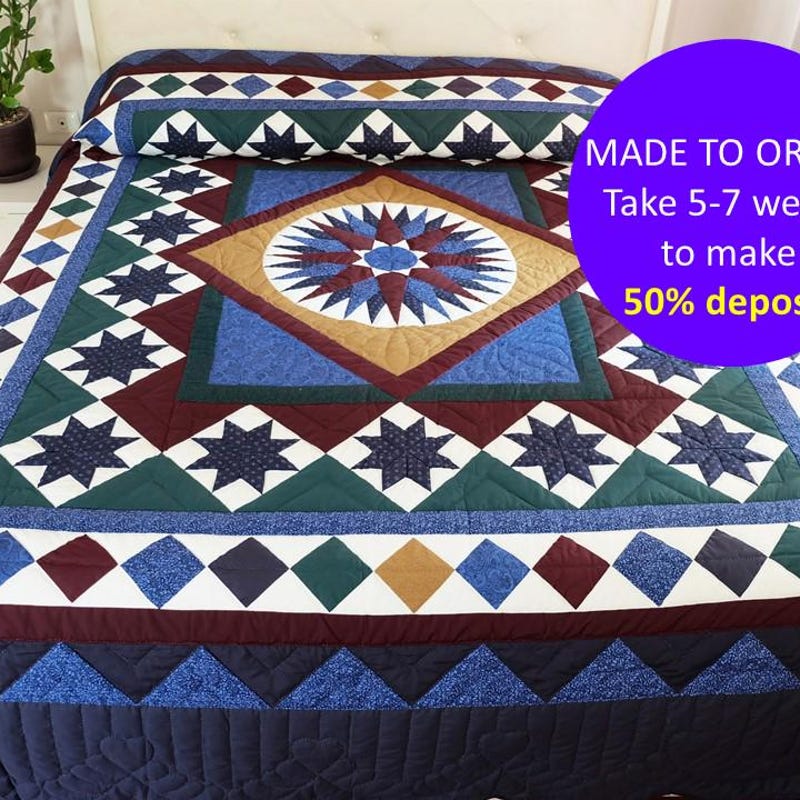 Mariners Compass Quilt Pattern - Etsy