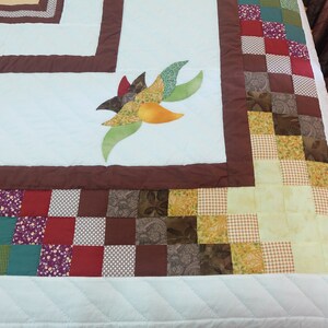 California King Size Spring Floral Quilts, Amish Style Quilts King ...