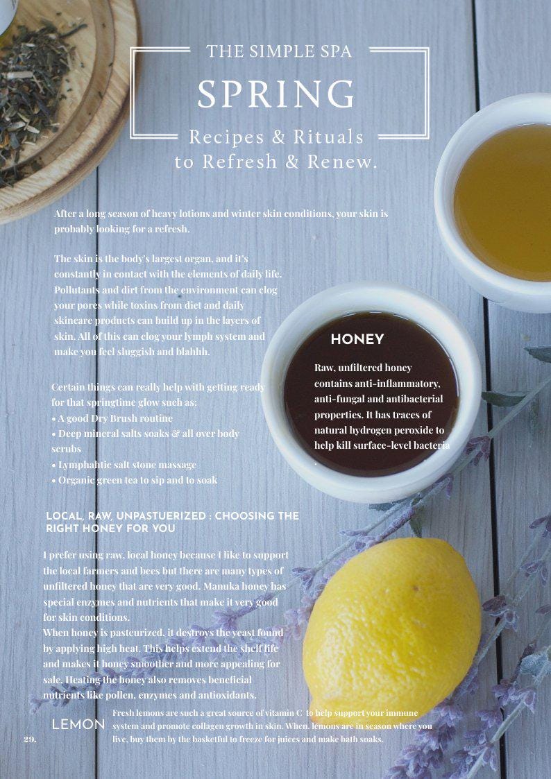 The Simple Spa Book : Recipes & Rituals for a Beautiful Life - Etsy