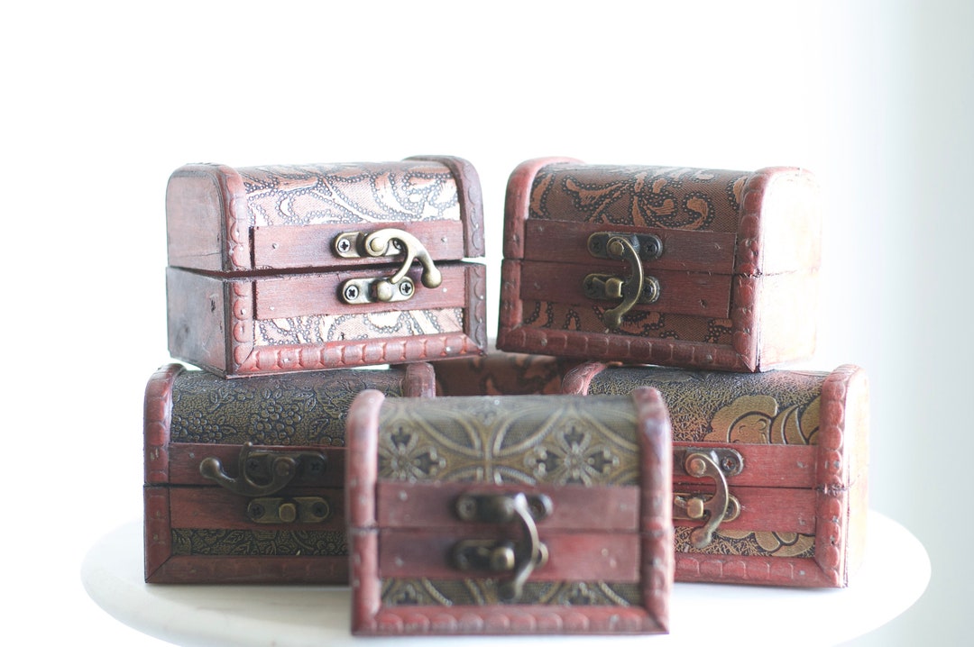 Wooden Treasure Boxes for Gifts, Party Favors, Crafts, - Etsy