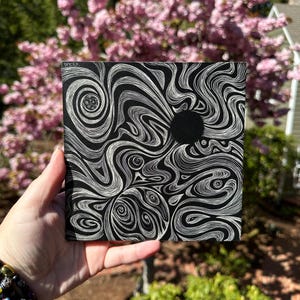 Swirling Space Scratchboard - Etsy