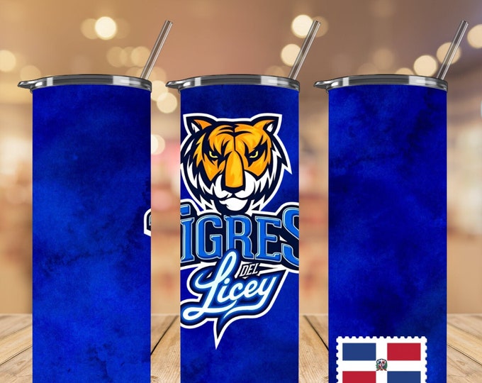 Tigres Del Licey 20 Oz Skinny Tumbler, Licey Baseball Dominicano - Etsy