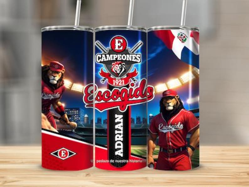 Leones Del Escogido Tumbler Wrap: Baseball PNG (digital Download) - Etsy