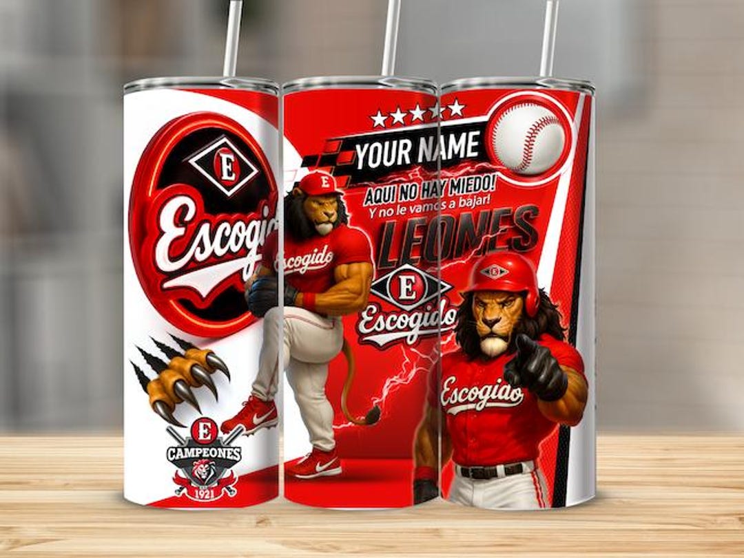 Leones Del Escogido Tumbler Wrap: Baseball PNG (digital Download) - Etsy