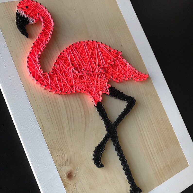 Flamingo string art | Etsy