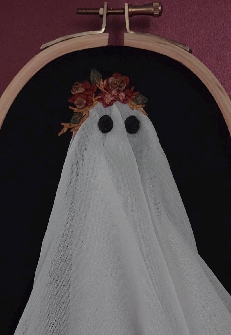 Embroidered Ghost - Etsy