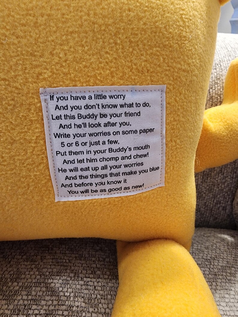 Worry Buddy Worry Monster Chomper Buddy Autism Coping Grief Trauma Play ...