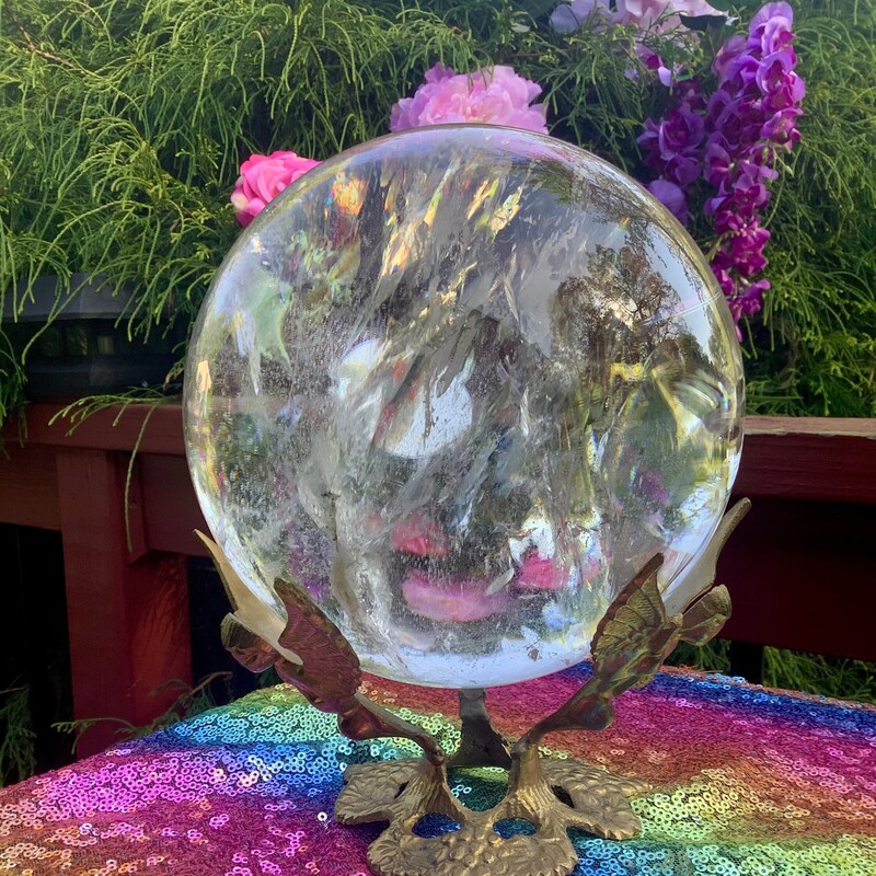 Large Crystal Ball - Etsy
